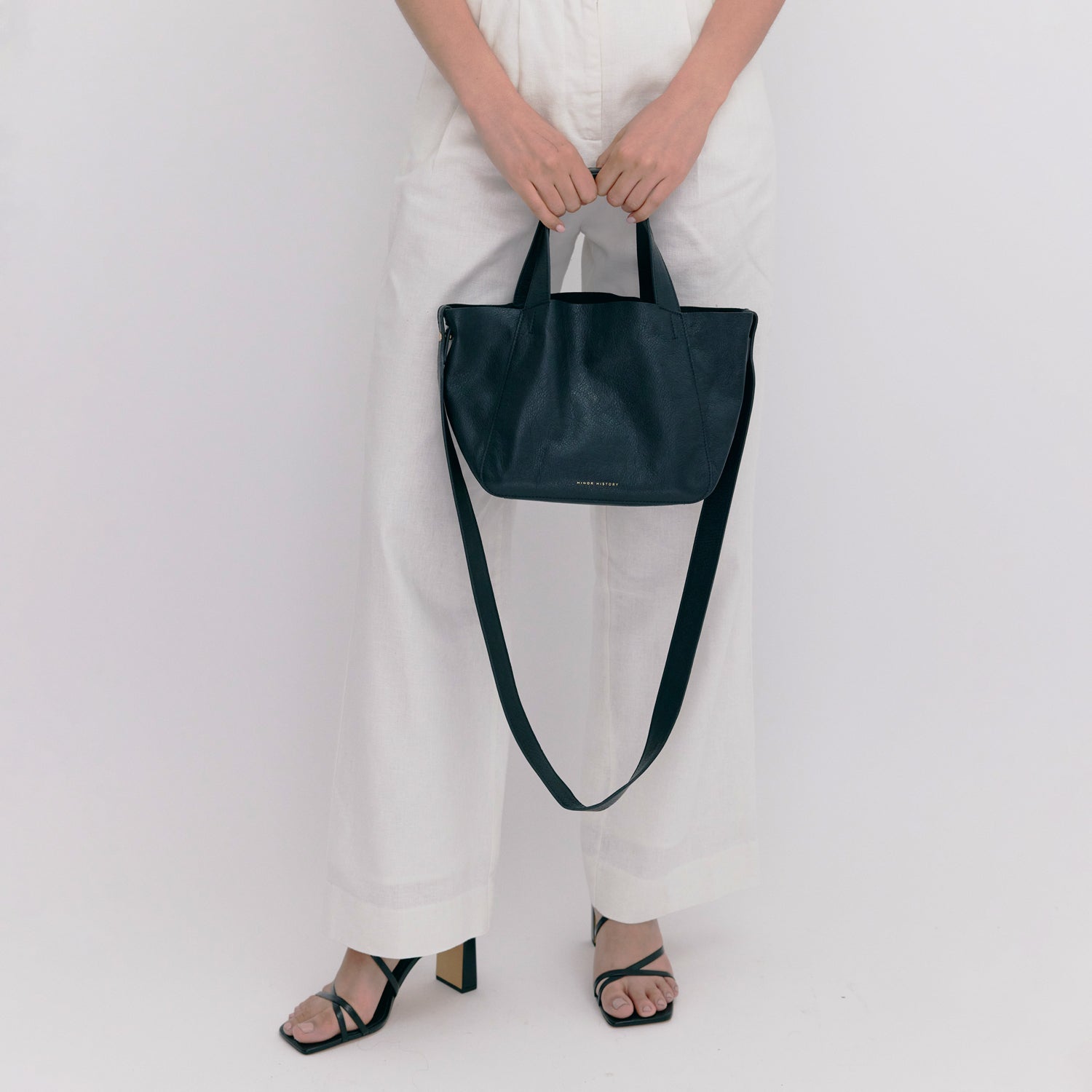 The Little Times | Slouchy Leather Crossbody Tote - Minor History
