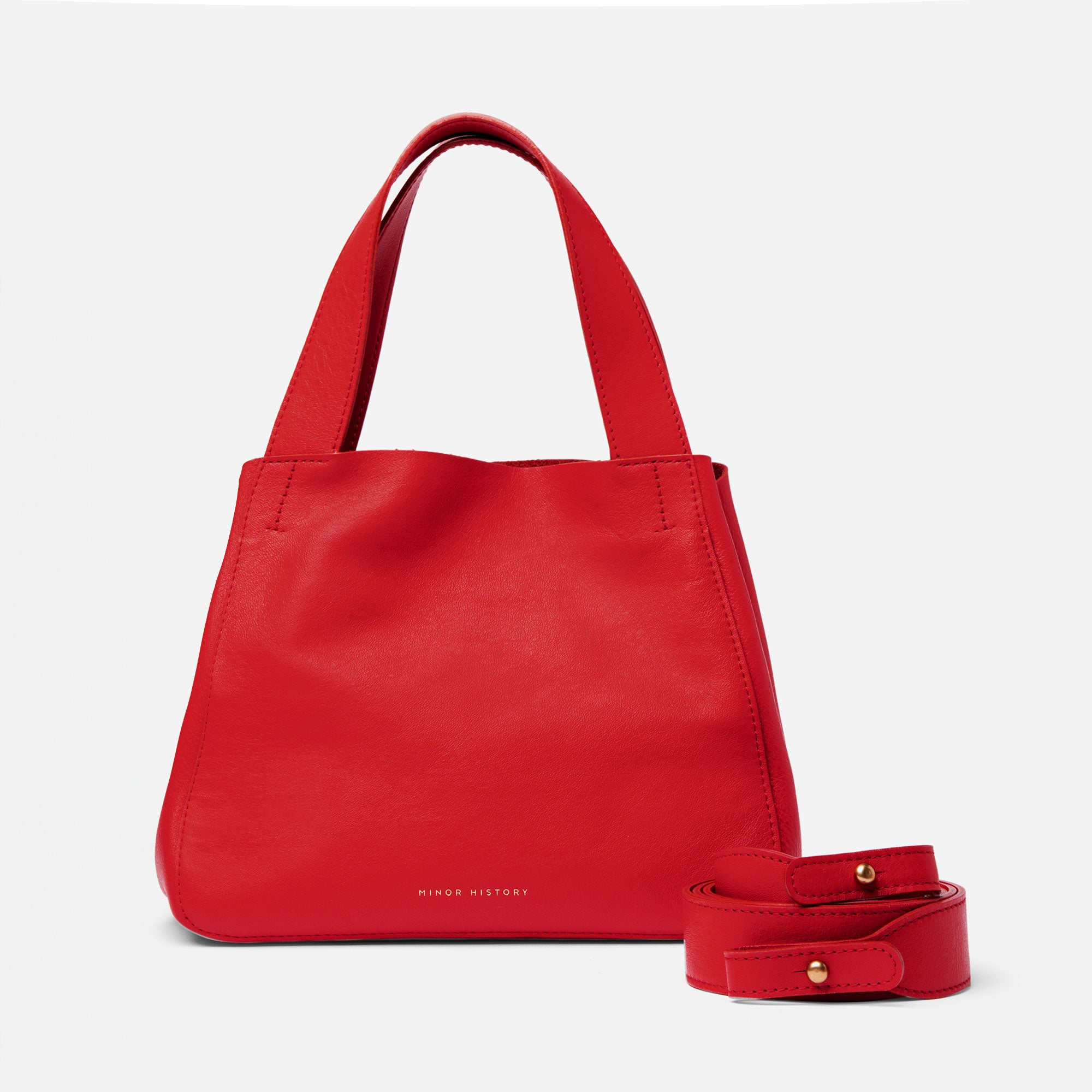 The Little Times| Slouchy Leather Crossbody Tote - Minor History