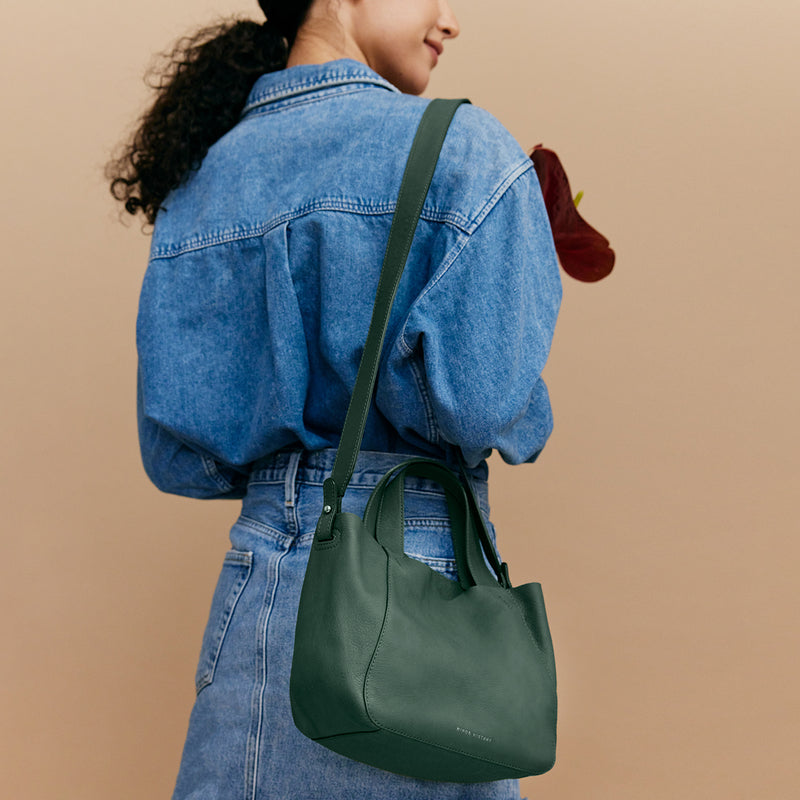The Little Times | Slouchy Leather Crossbody Tote - Minor History